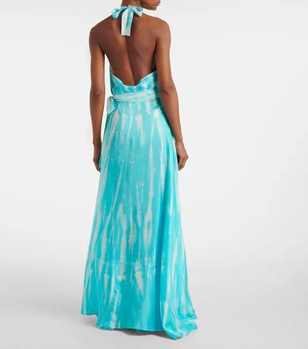 Anna Kosturova Silk Maxi Dress