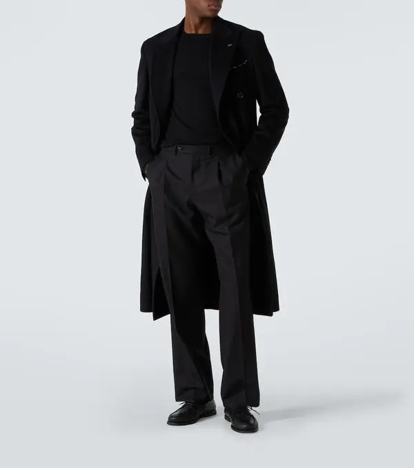 SAMAN AMEL Wool And Cashmere Overcoat