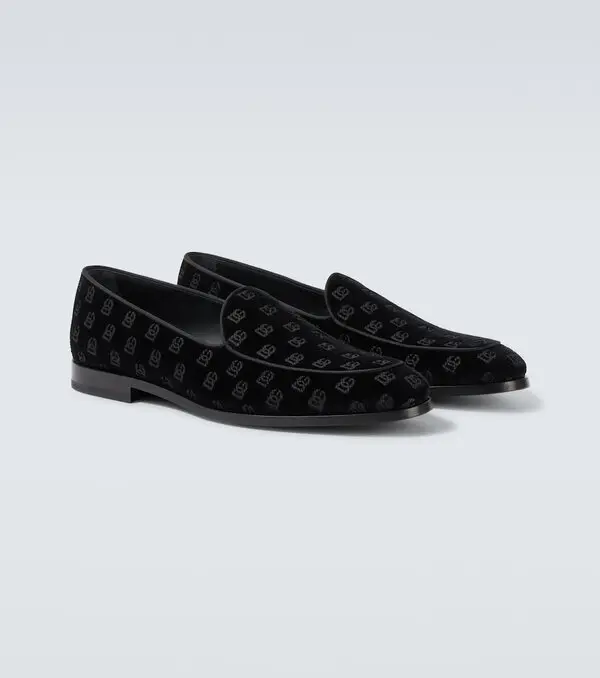 Dolce & Gabbana Velvet Loafers