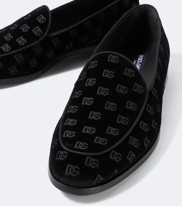 Dolce & Gabbana Velvet Loafers