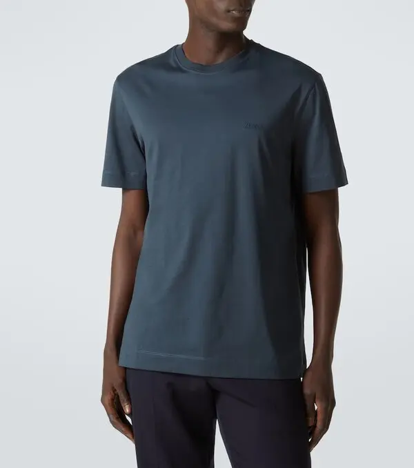 Zegna Logo Cotton T-shirt