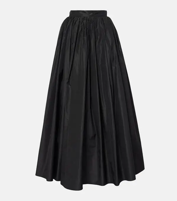 Dolce & Gabbana Gathered Silk Maxi Skirt