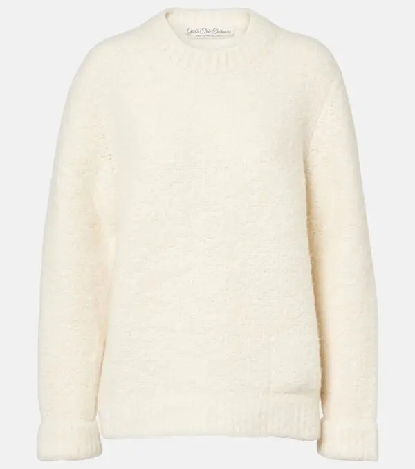 GOD'S TRUE CASHMERE Crew Neck Sweater - White
