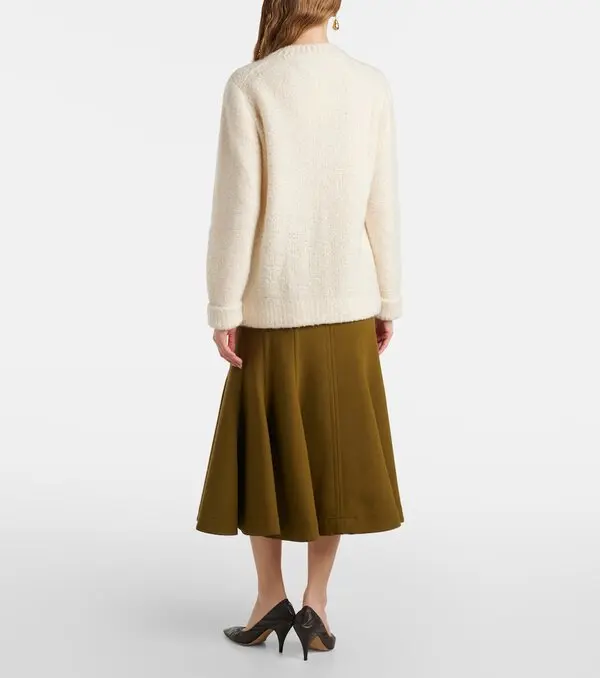 GOD'S TRUE CASHMERE Crew Neck Sweater - White