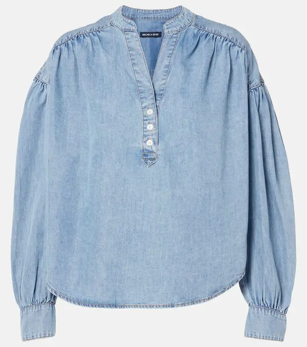 Veronica Beard Kylie Denim Shirt - Blue
