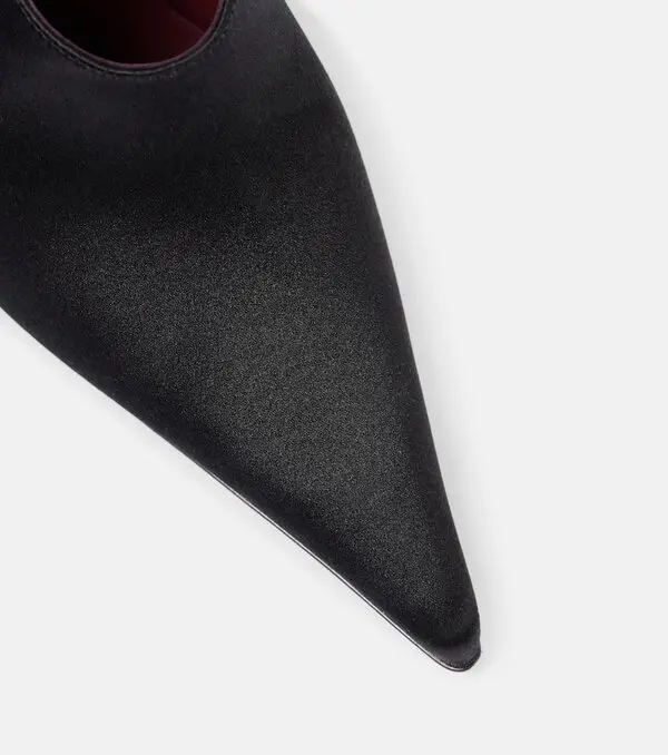 Magda Butrym Floral Appliqué Satin Pumps
