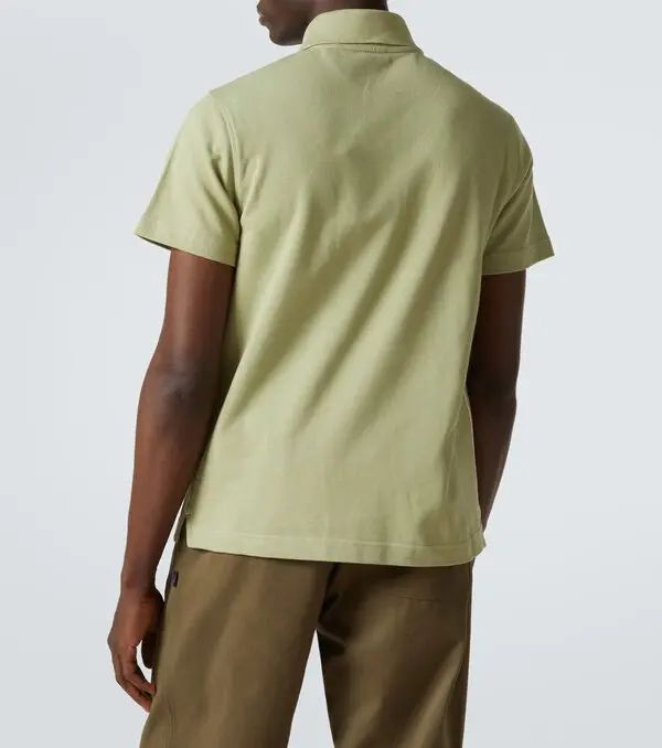 Burberry Embroidered Cotton Polo Shirt