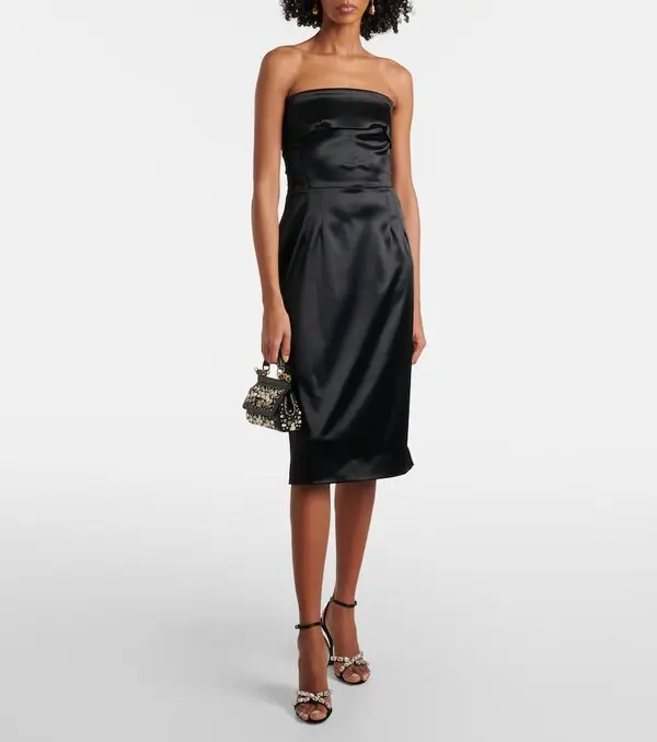 Dolce & Gabbana Satin Bustier Dress