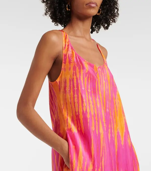 Anna Kosturova Camille Silk Maxi Dress