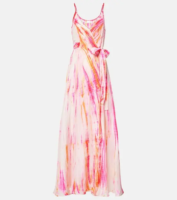 Anna Kosturova Silk Maxi Dress - Multicoloured