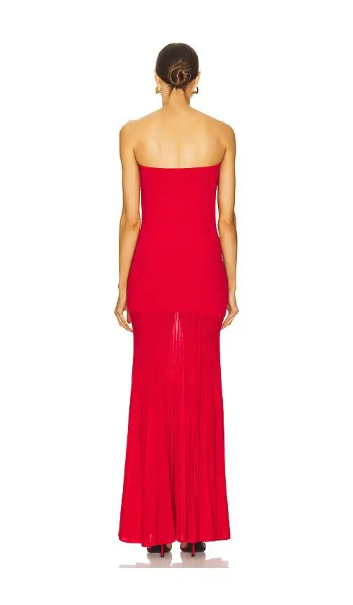 Line & Dot Arlo Tube Dress - Red