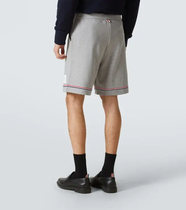 Thom Browne Mid-rise Striped Cotton Shorts