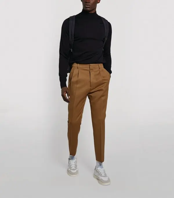 Sandro Mock Neck Wool Sweater - Black