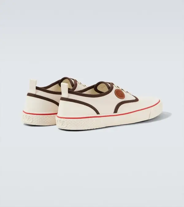 Valentino Garavani Lace-up Canvas Sneakers