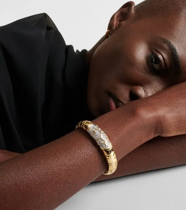 Marina B 18kt Yellow Diamond Bangle