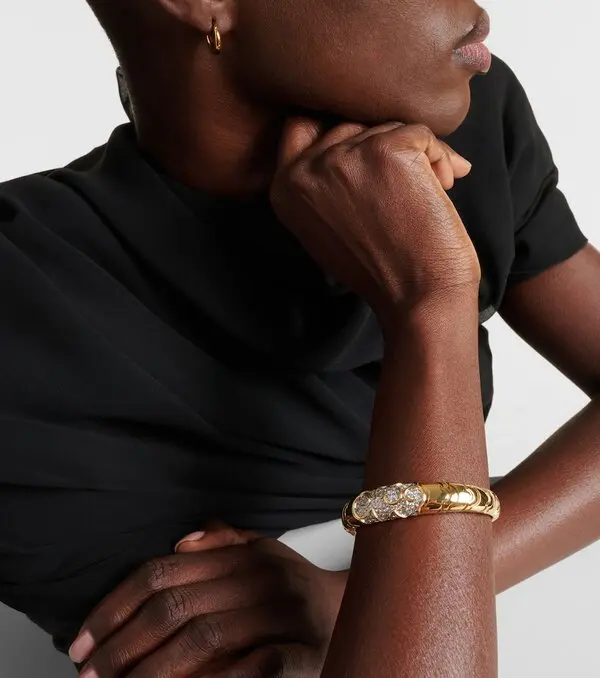 Marina B 18kt Yellow Diamond Bangle
