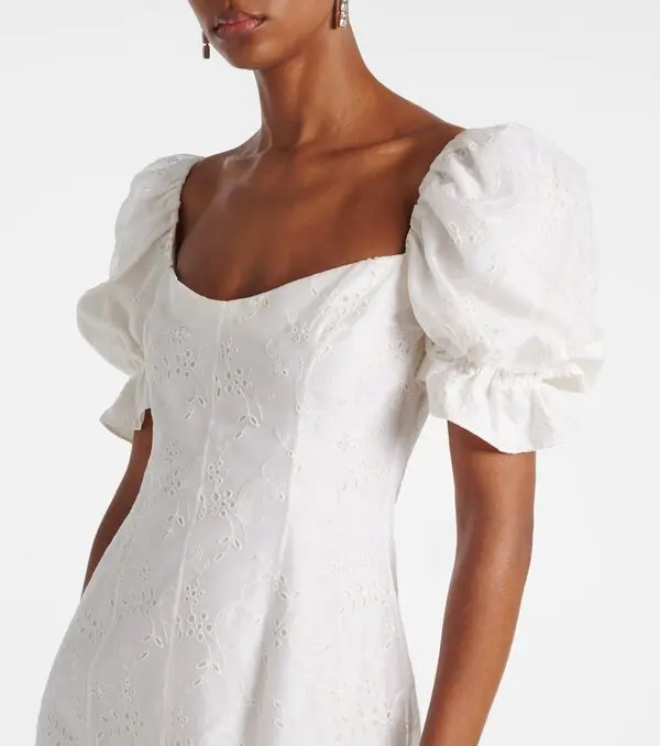 MARKARIAN Isidore Cotton And Silk Maxi Dress In Ivory Floral