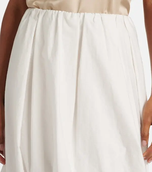 Brunello Cucinelli Cotton-blend Midi Skirt