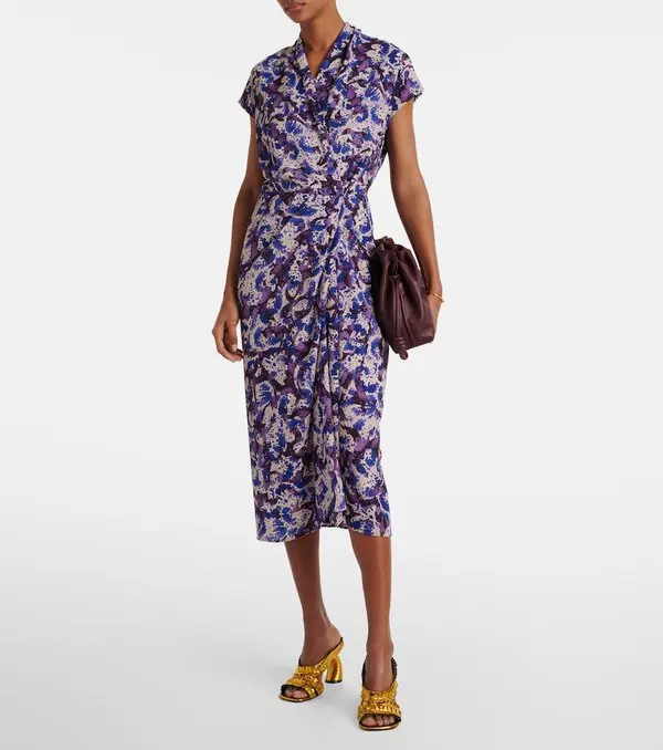 Dries Van Noten Printed Midi Dress