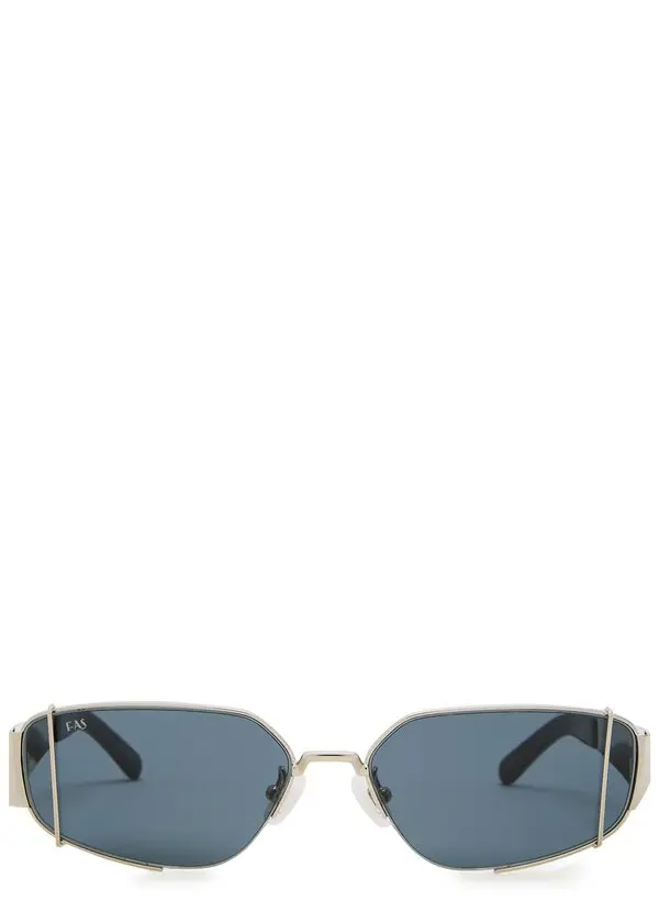 FOR ART'S SAKE Talia Rectangle-frame Sunglasses