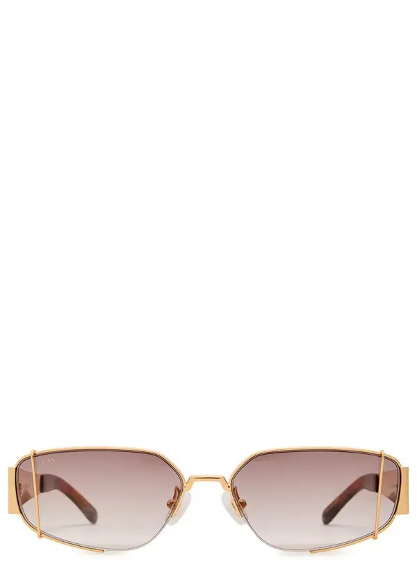 FOR ART'S SAKE Talia Rectangle-frame Sunglasses