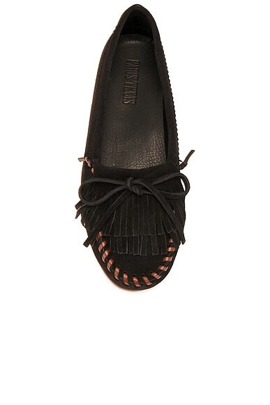 Paris Texas Indiana Loafer In Suede - Black