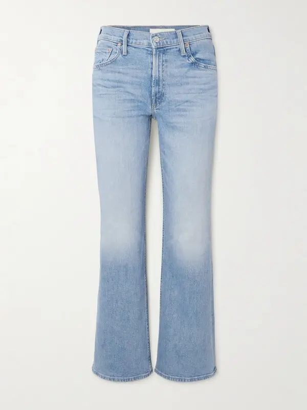 MOTHER Bookie Flood High-rise Bootcut Jeans - Blue
