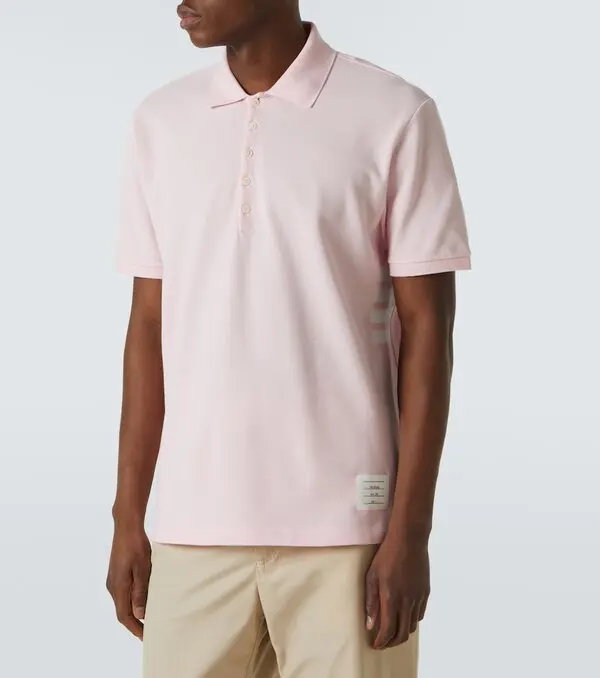 Thom Browne 4-bar Cotton Polo Shirt