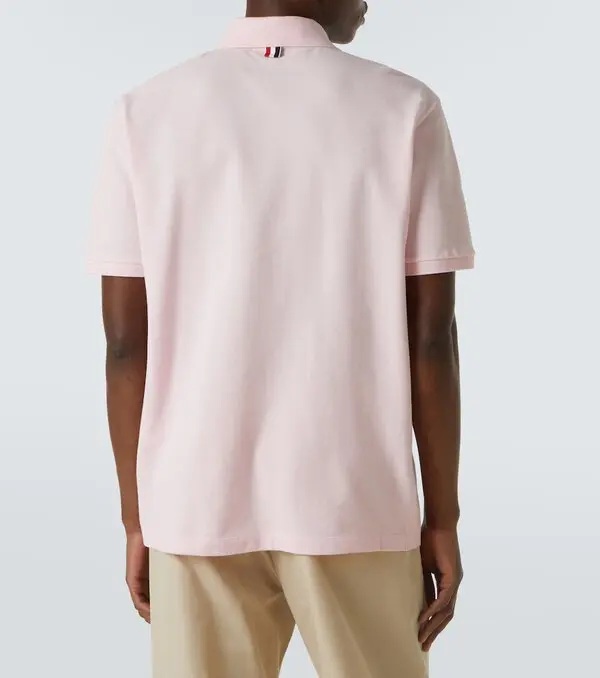 Thom Browne 4-bar Cotton Polo Shirt
