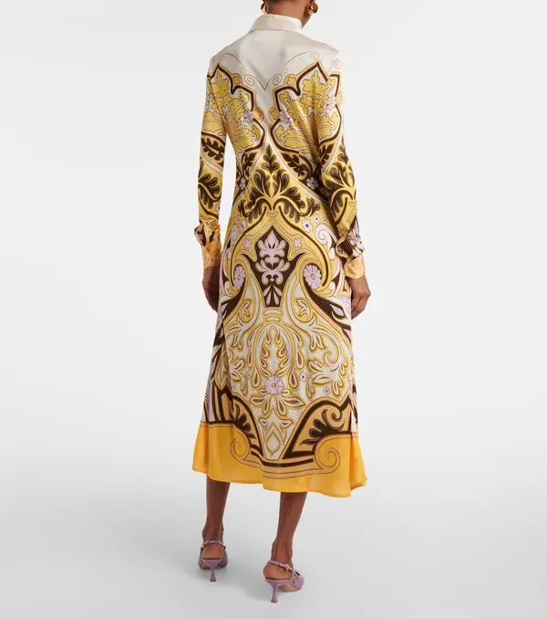 La DoubleJ Perry Printed Midi Shirt Dress