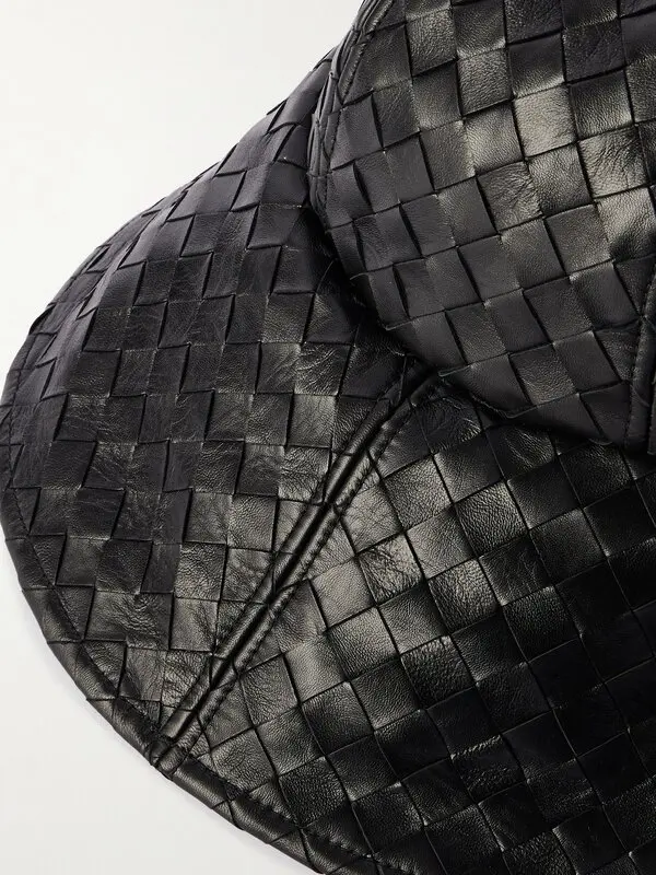 Bottega Veneta Intrecciato Leather Bucket Hat