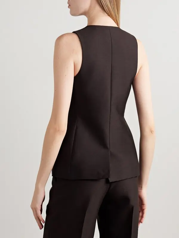 KALLMEYER Wool And Silk-blend Twill Vest