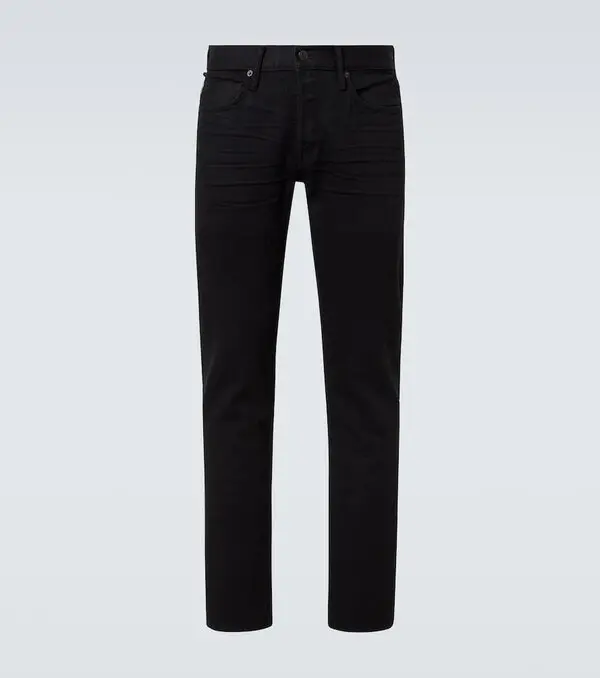 TOM FORD Logo Straight Leg Jeans