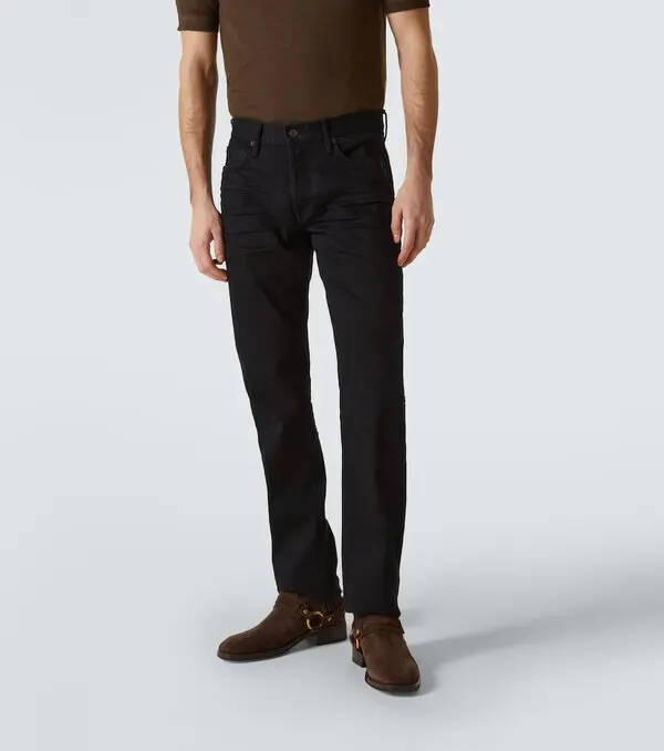 TOM FORD Logo Straight Leg Jeans