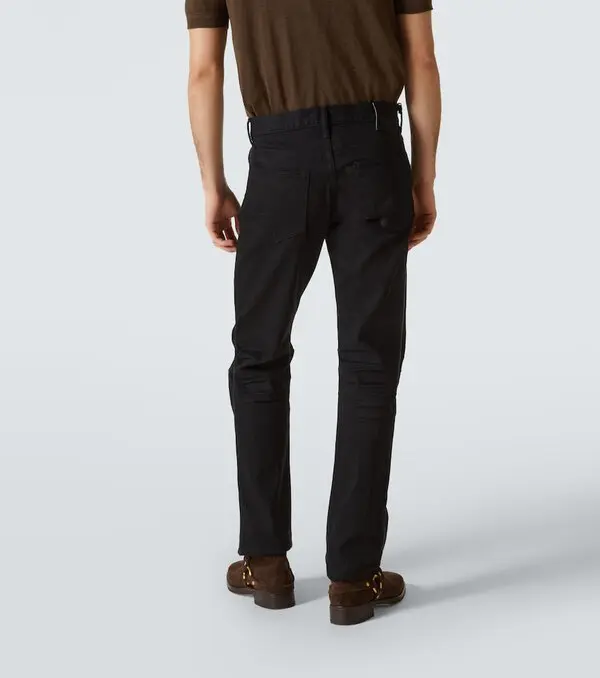 TOM FORD Logo Straight Leg Jeans