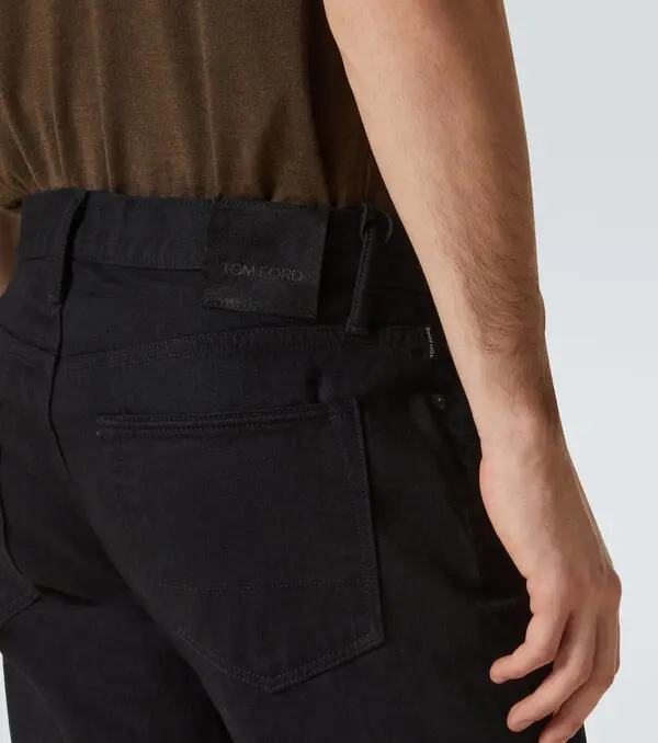 TOM FORD Logo Straight Leg Jeans