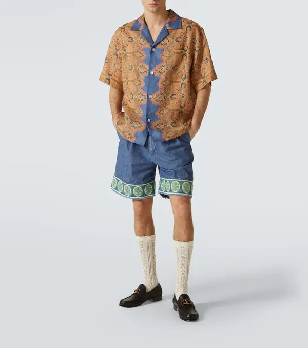 Valentino Garavani Printed Linen Shirt