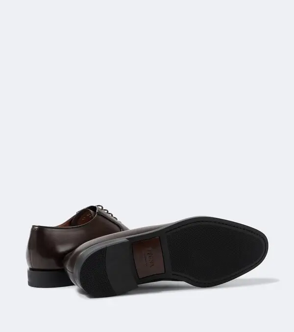 Zegna Leather Derby Shoes