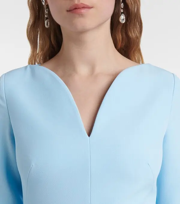 Safiyaa Clemence Ruffled Crepe Gown