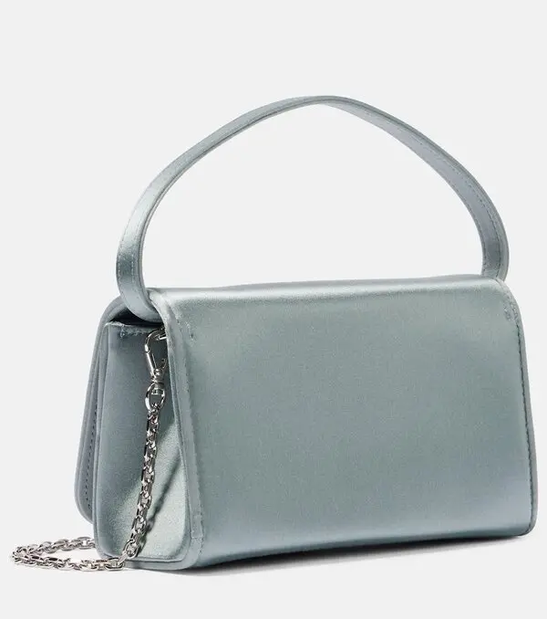 ROGER VIVIER Pilgrim Micro Satin Clutch - Grey