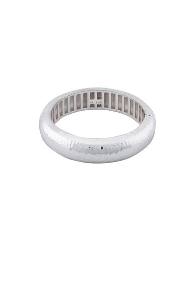 VALERE Domed Bangle Bracelet - Silver