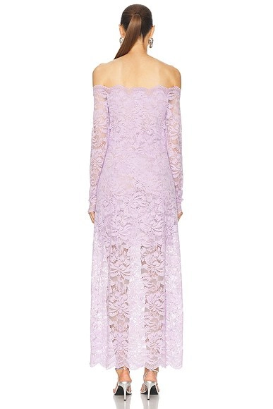 Rabanne Off-the-shoulder Lace Dress - French Lavander