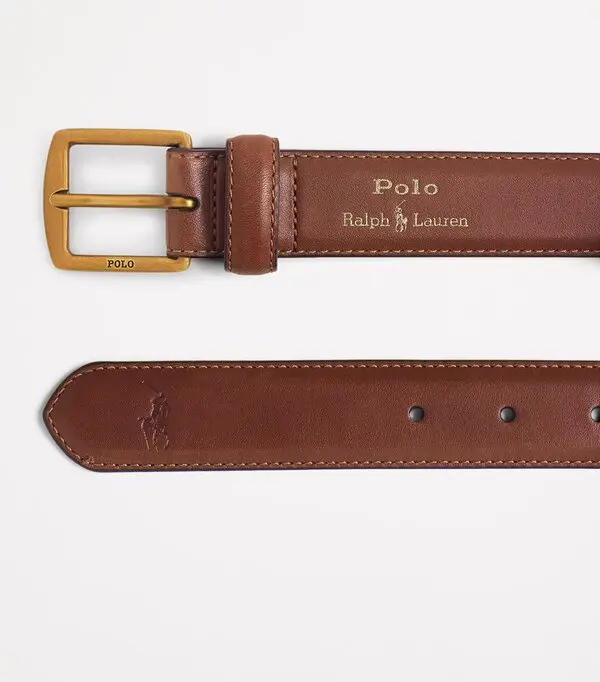 Polo Ralph Lauren Logo Leather Belt