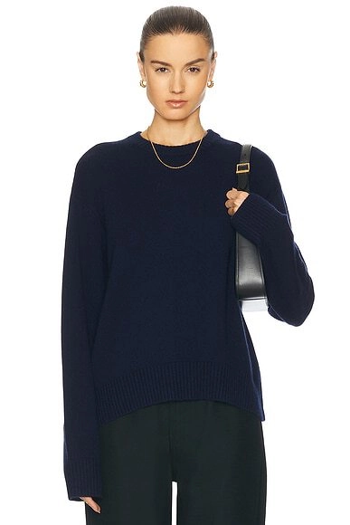 EAVES Lanie Wool Cashmere Sweater - Navy