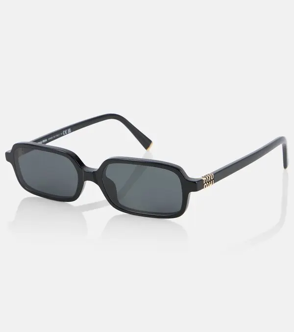 Miu Miu Rectangular Sunglasses - Black