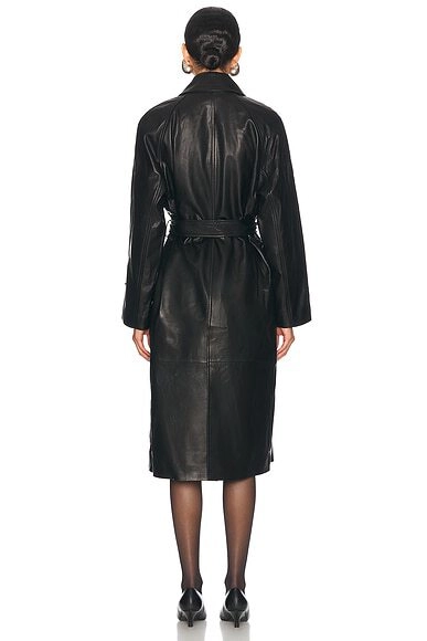 Nour Hammour Isolde Trench Coat - Black