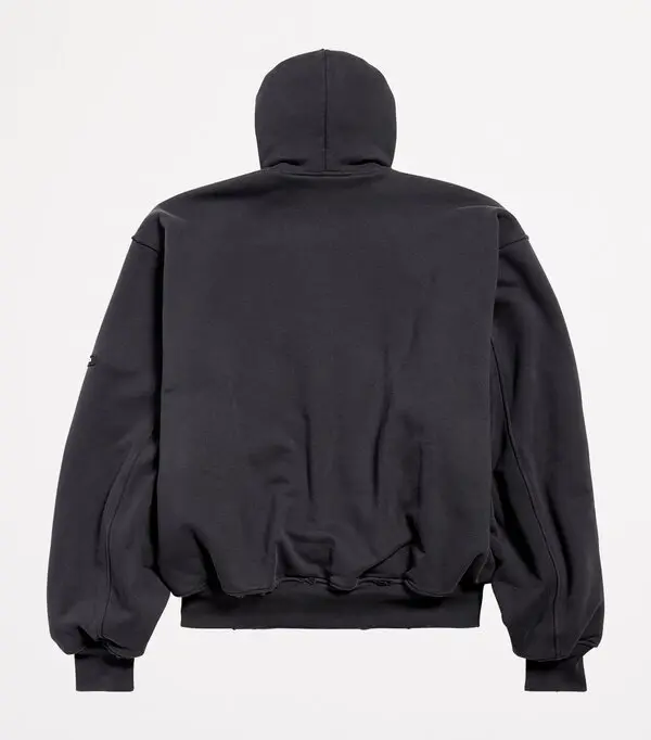 Balenciaga Cotton Hooded Bomber Jacket