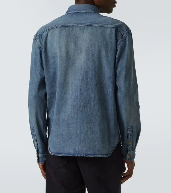 Saint Laurent Denim Shirt - Blue