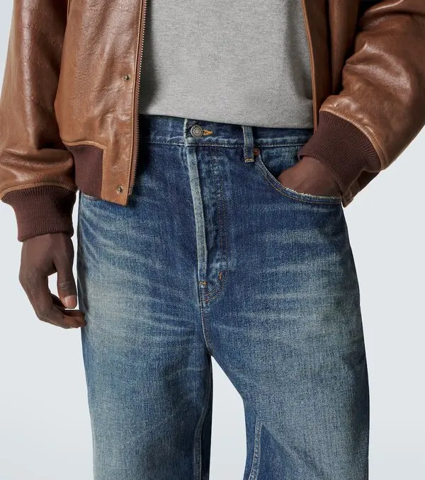 Saint Laurent High-rise Straight Jeans