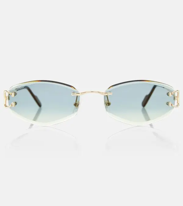 Cartier Signature C Oval Sunglasses - Blue